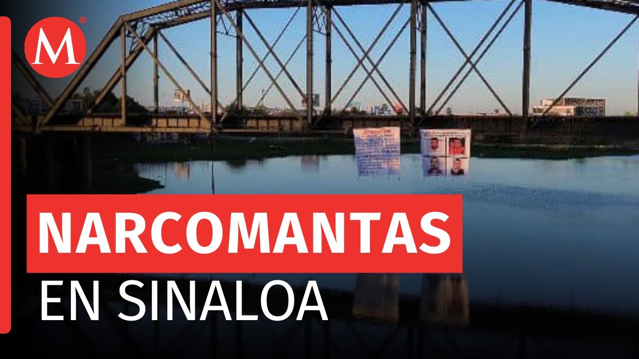 Con narcomantas aseguran que no hay guerra en Culiacán, Sinaloa - YouTube