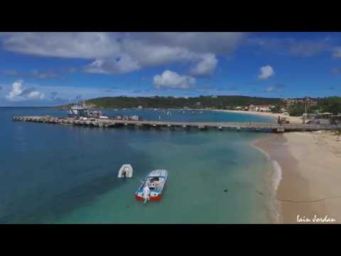 Sandy Ground Road Bay Anguilla Shipwrecks Aerial Filming