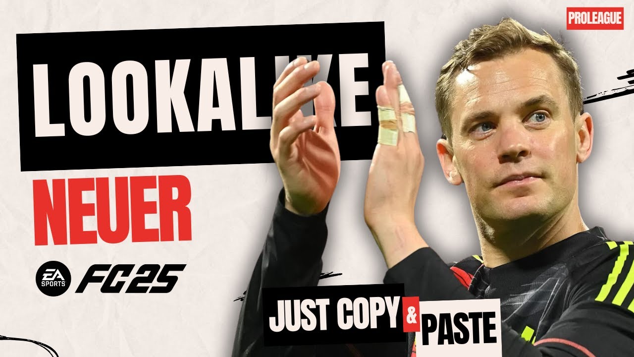 EA FC 25 - Manuel Neuer - Pro Clubs Face Creation - step-by-step ...