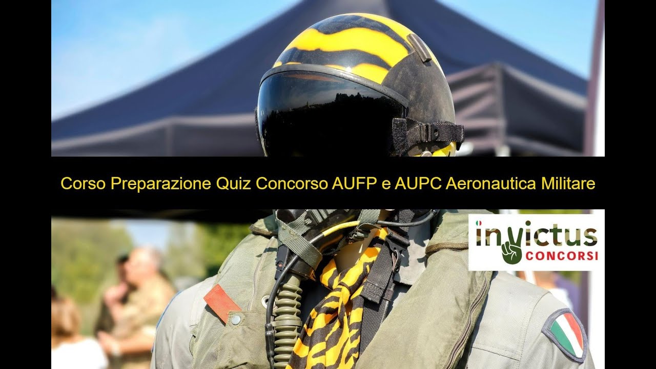 Corso Preparazione Quiz Concorso AUFP e AUPC Aeronautica Militare - YouTube