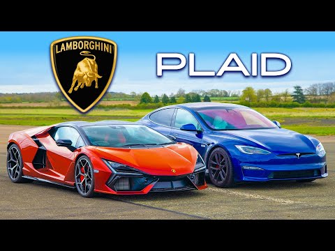 Lamborghini Revuelto v Tesla Model S Plaid: DRAG YARIŞI