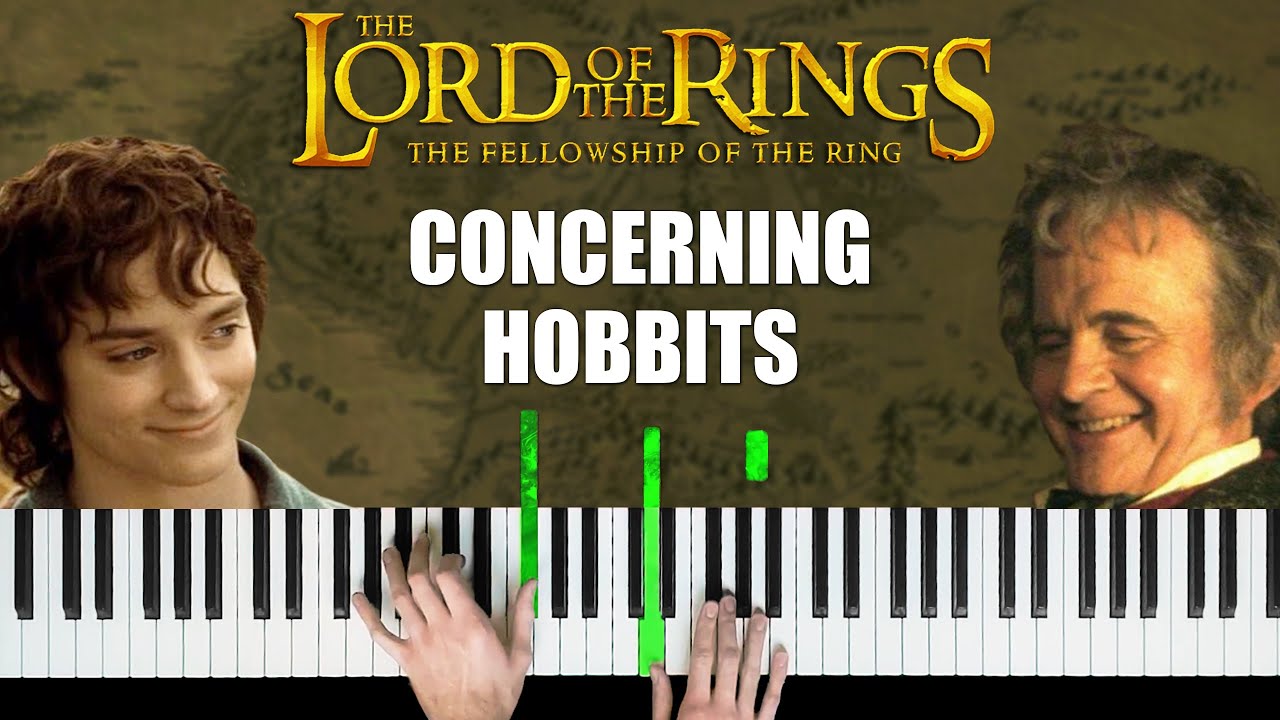 The Lord of the Rings - Concerning Hobbits - Piano Cover & Tutorial ...