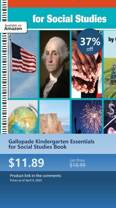 Gallopade Kindergarten Essentials for Social Studies Book - YouTube