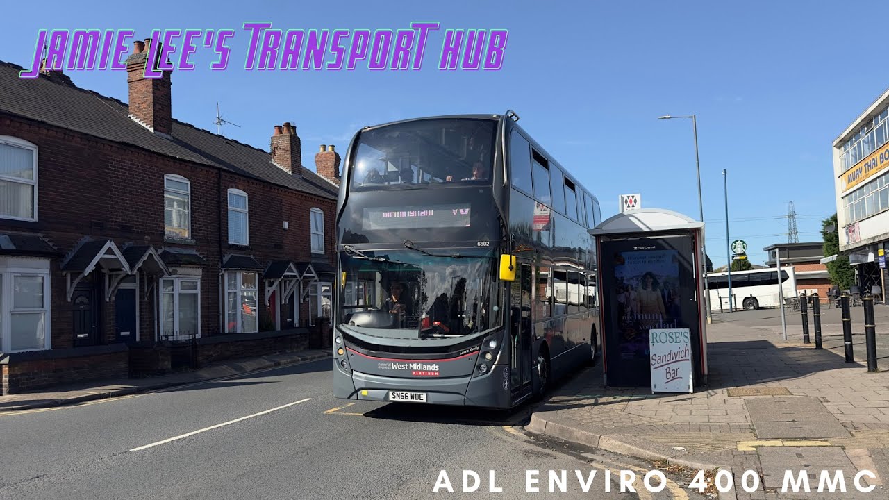 *THRASH* National Express West Midlands ADL Enviro 400 MMC no 6802 on ...