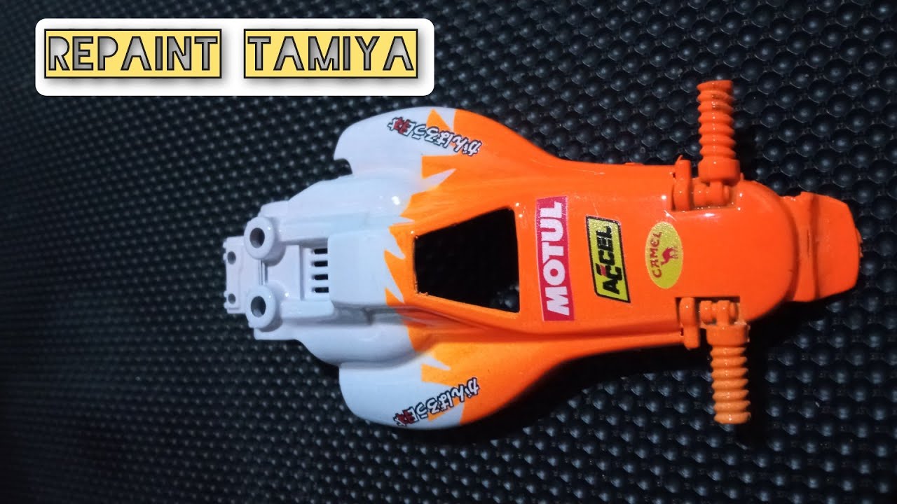 Repaint body Tamiya Mini4wd side damper class - YouTube