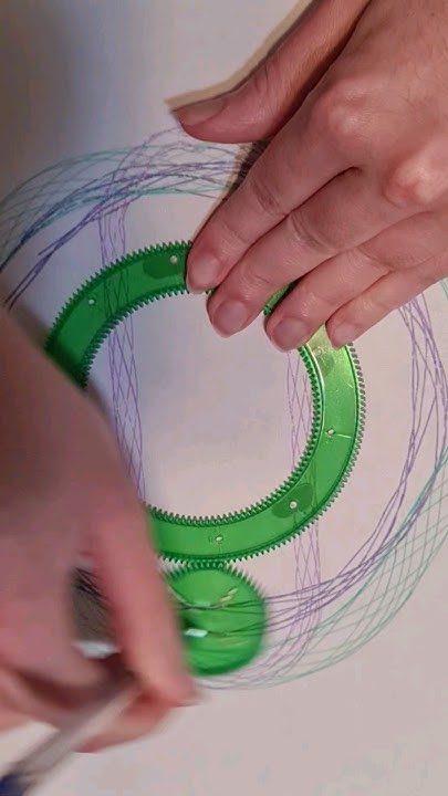 Multi gear spirograph with custom matched gear #art #spirograph #pattern Turning point - YouTube