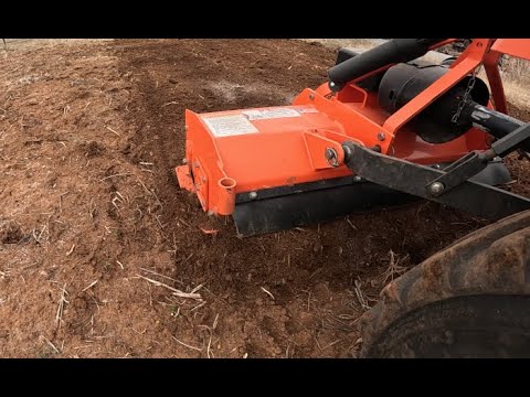 Kubota BX Tilling Garden with 3 Point Tiller - YouTube