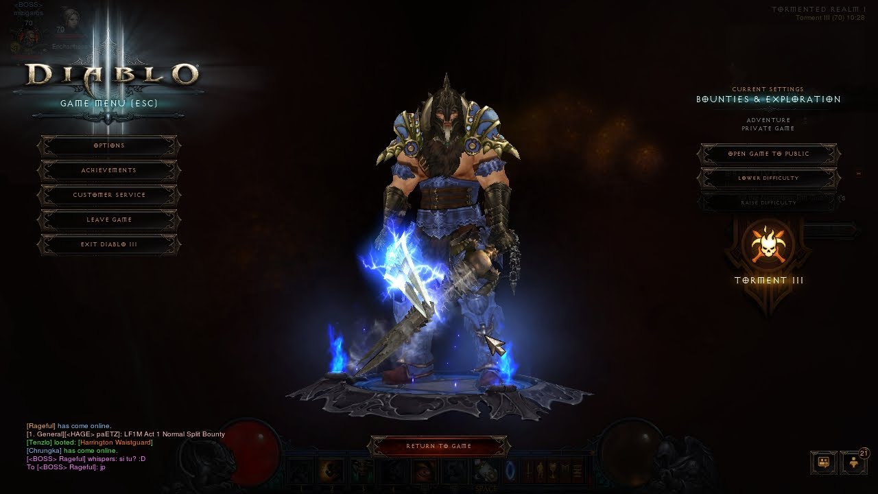 diablo 3 reaper of souls barbarian RAEKOR'S SET - YouTube