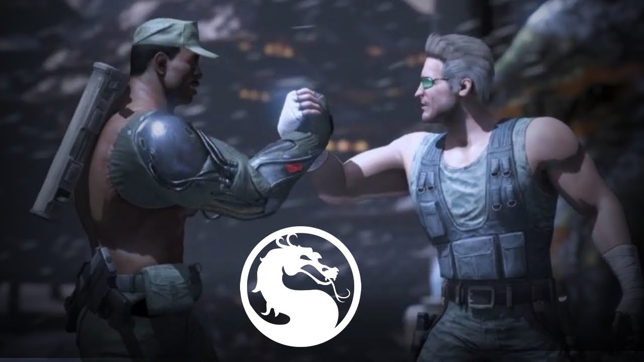 Carl Weathers jax vs Johnny Commando cage -Mortal kombat xl - YouTube