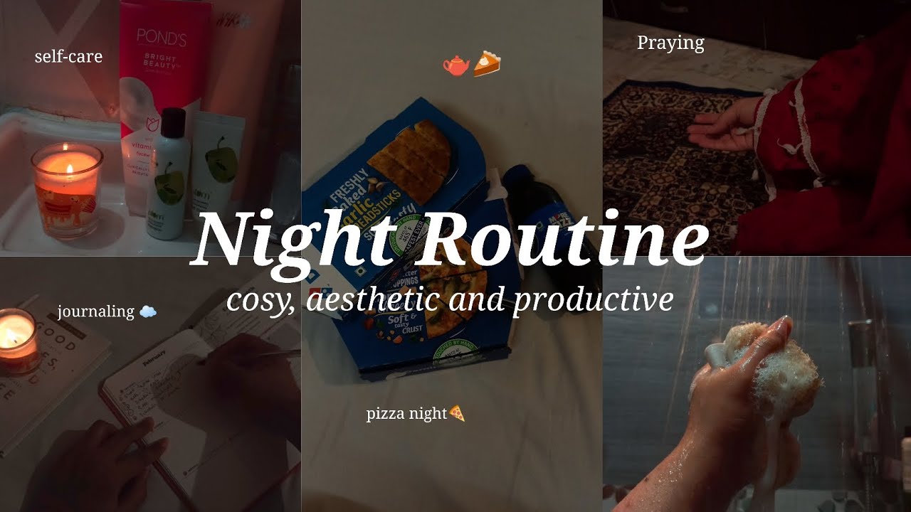 NIGHT ROUTINE | self-care, shower routine, cosy, aesthetic and ...