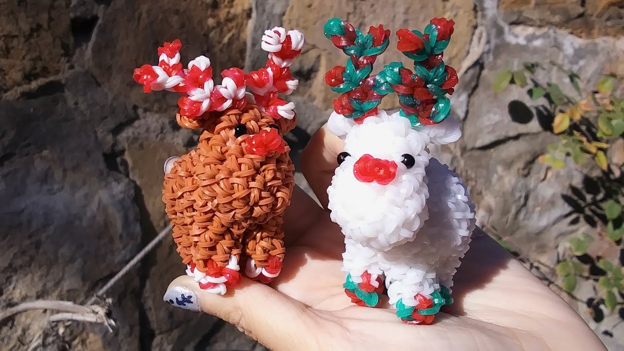 Loomigurumi Reindeer Tutorial (Rainbowloom) - YouTube