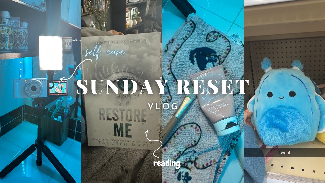 SUNDAY RESET *clean room, face mask, school week prep, reading ect ...