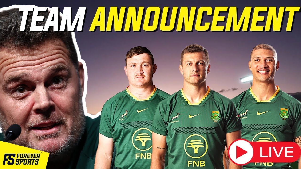 Springbok Team Announcement vs Japan LIVE! | Reaction Show - YouTube