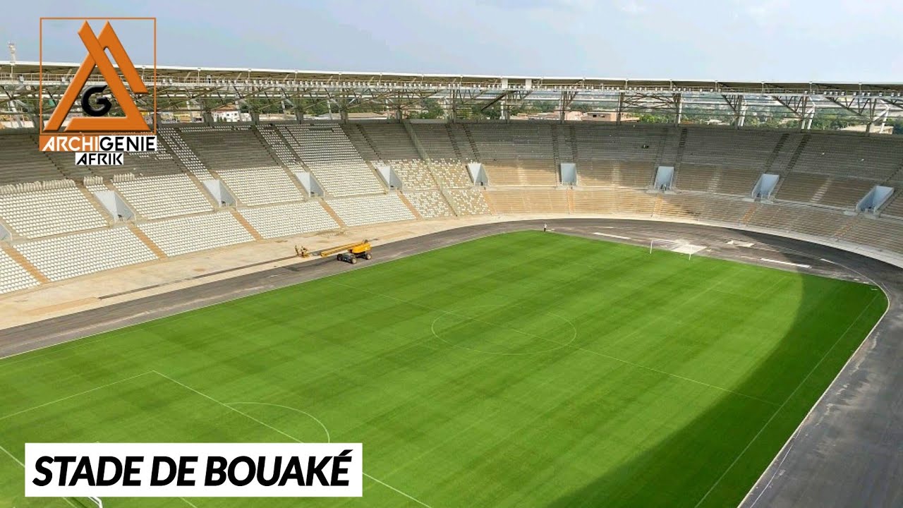 CAN 2023: LE STADE DE BOUAKÉ, LE TERRAIN ACHEVÉ / CÔTE D'IVOIRE - YouTube