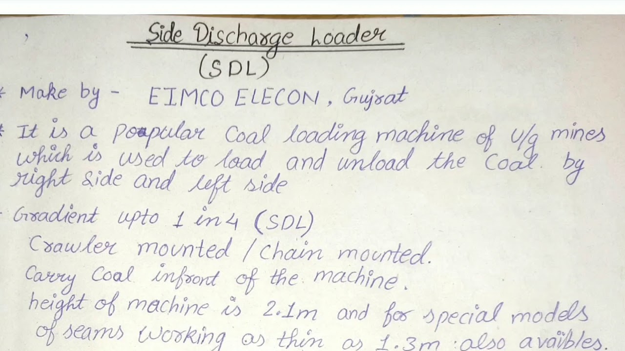 Side Discharge Loader (SDL) /Layout of SDL in Development - YouTube