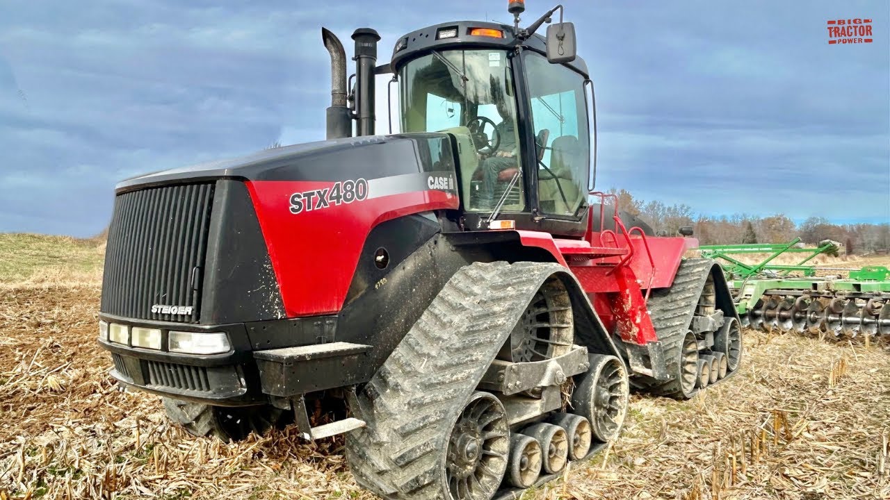 CASE IH STX480 QUADTRAC Tractor Working on Fall Tillage - YouTube