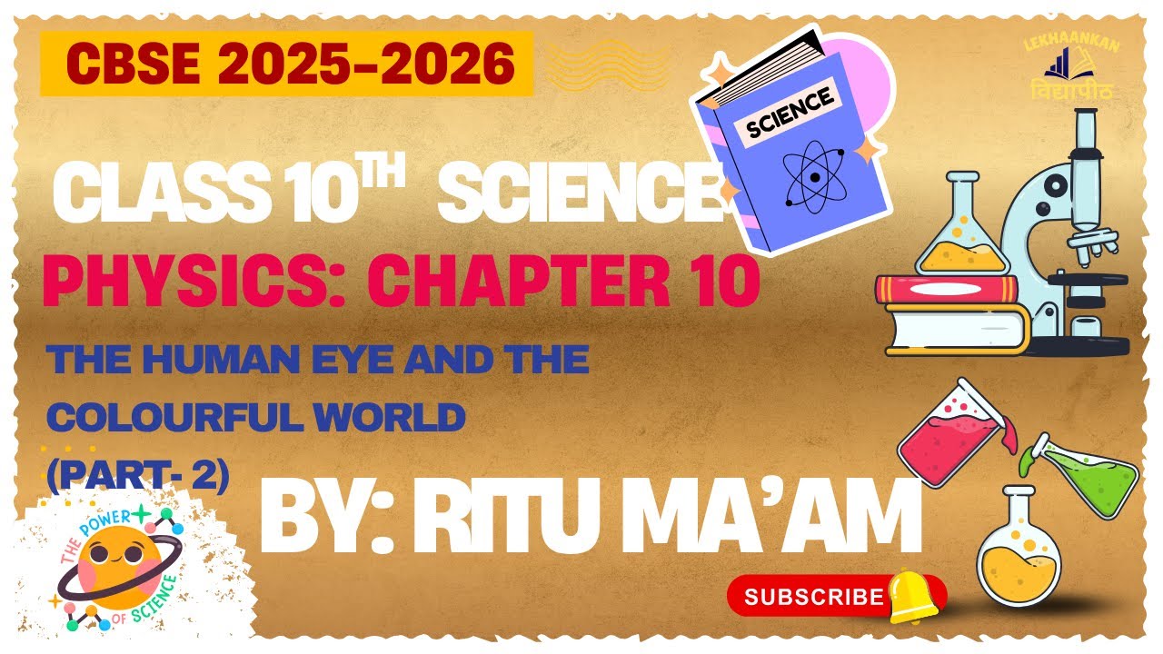 👁️🌈Class 10 Science | Physics Chapter 10 (Part-2) | Human Eye ...