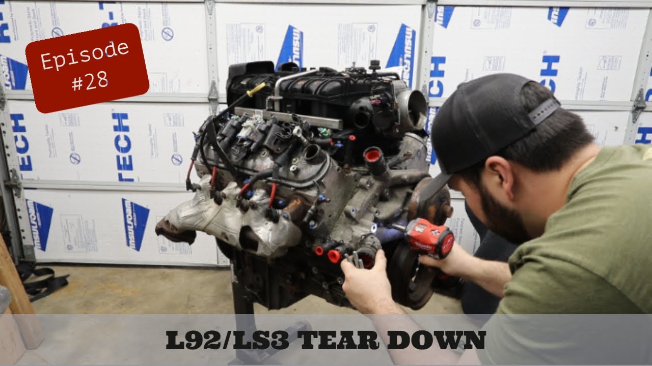 L92/LS3 DISASSEMBLY - 350Z LS SWAP EP. 28 - YouTube