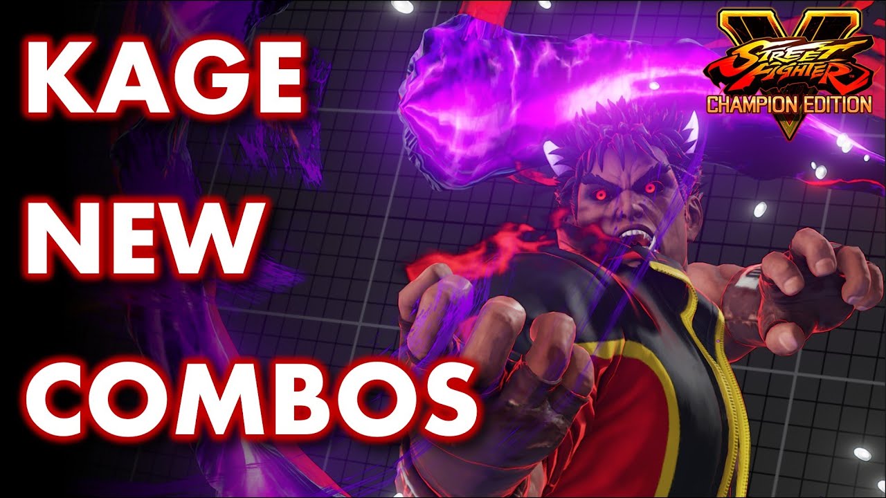 SFV Kage New Combos! - Street Fighter 5 Definitive Update Kage Combos ...