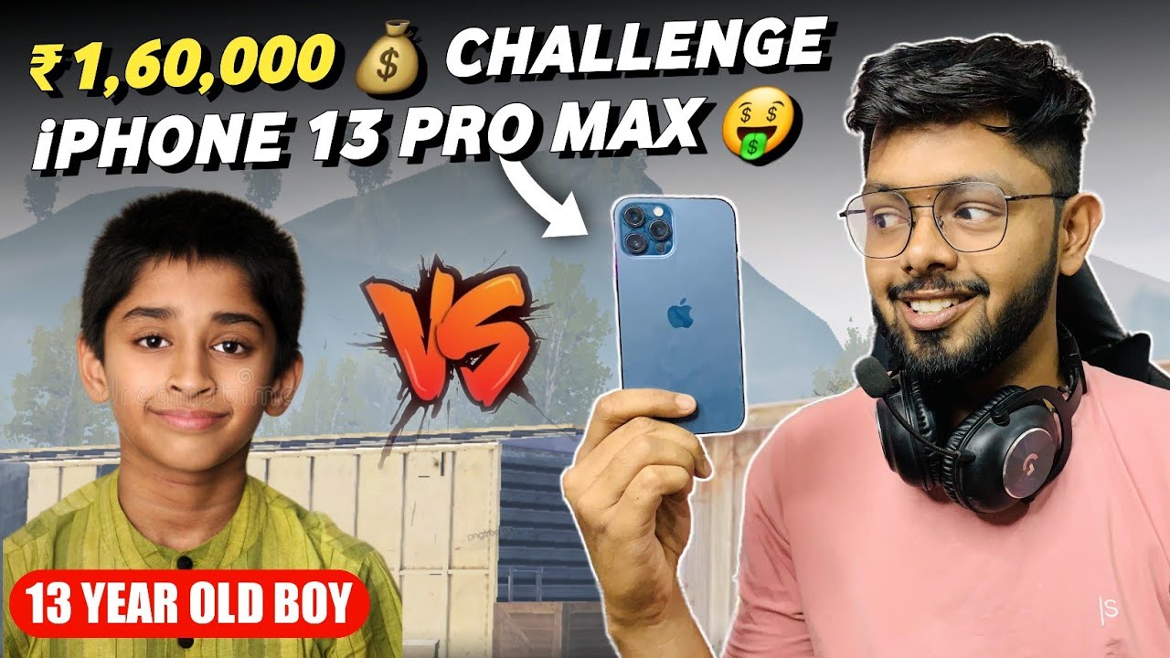 13 Year Old Boy VS Android Gamer | iPhone 13 Pro Max 🤑 Challenge - BGMI ...