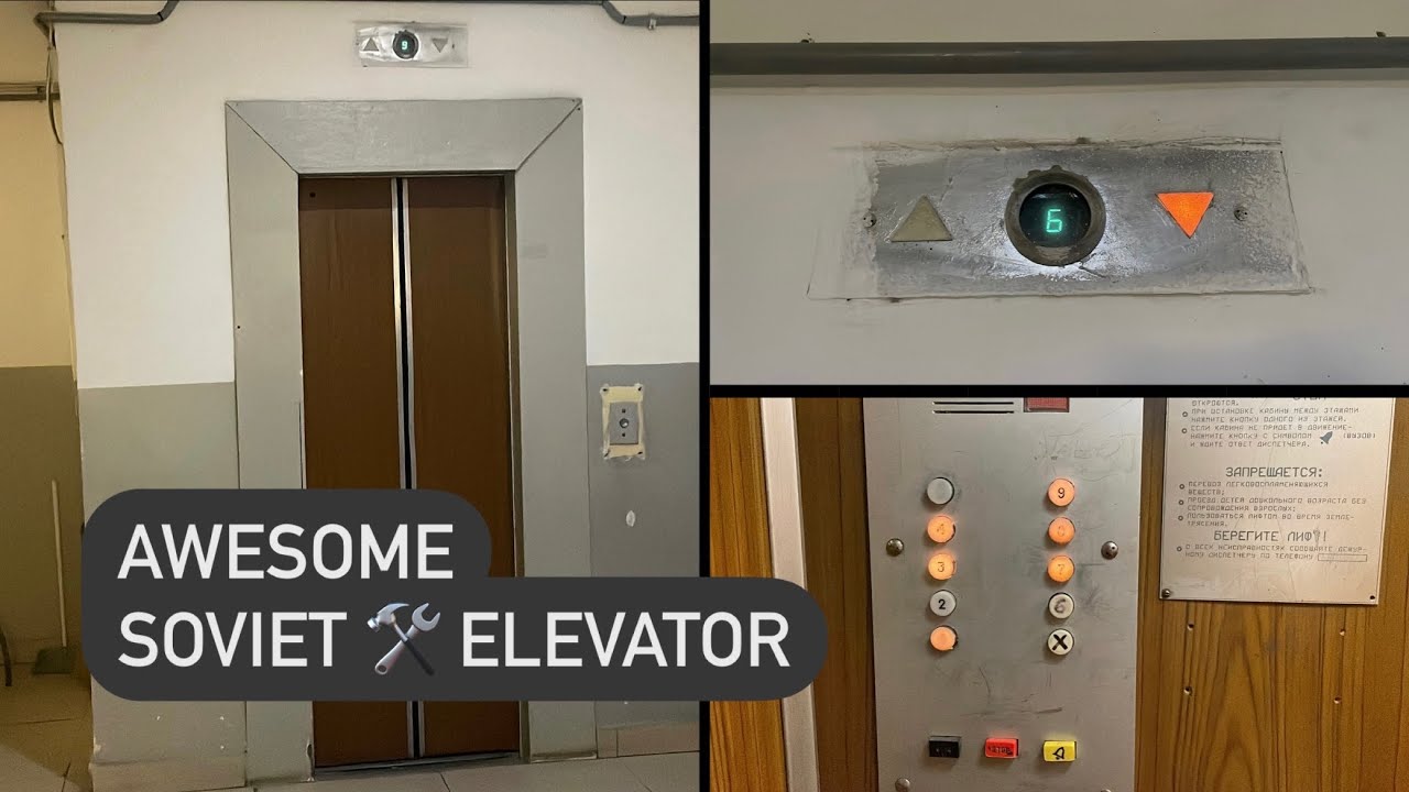 AWESOME 1980s Soviet elevator - YouTube