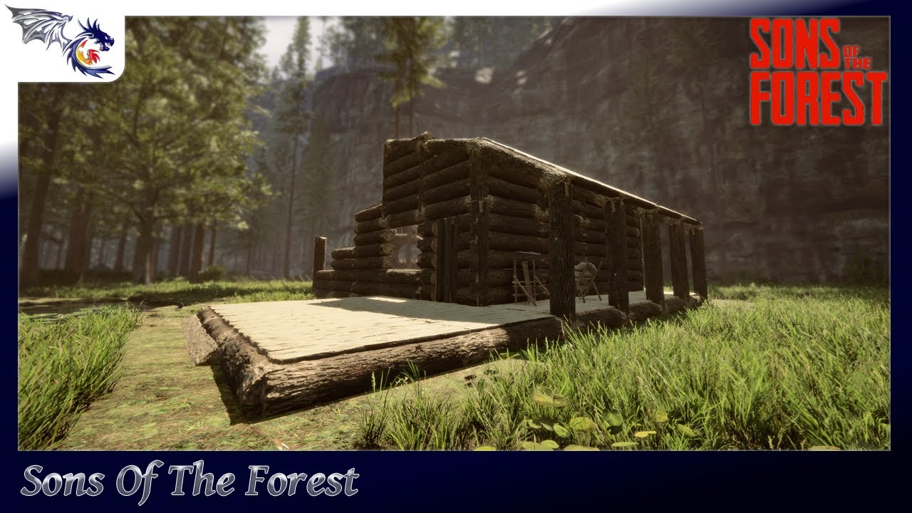 Building A Custom Log Cabin (Part 1) | Sons Of The Forest #9 - YouTube