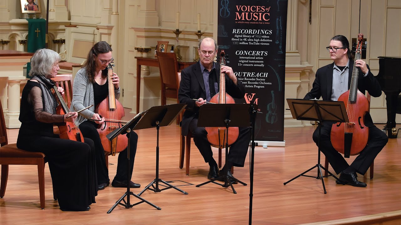 William Byrd: Fantasia a 4 No. 1, The Voice of the Viol renaissance viola da gamba consort 8K ...