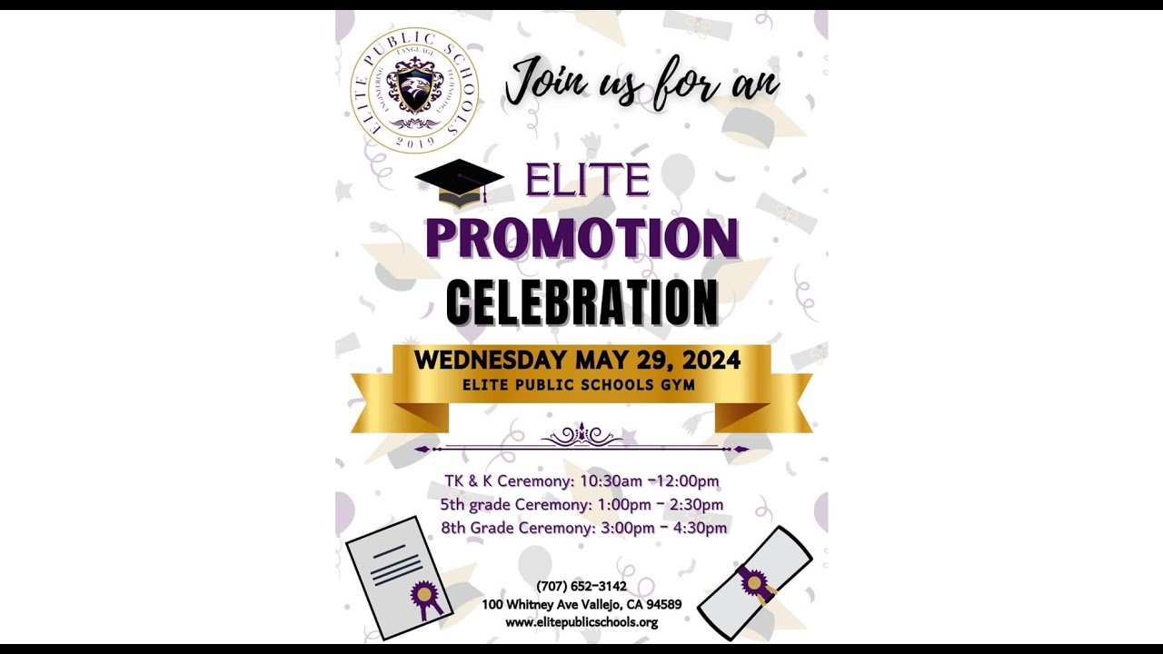 ELITE Public Schools Promotion Celebration - YouTube