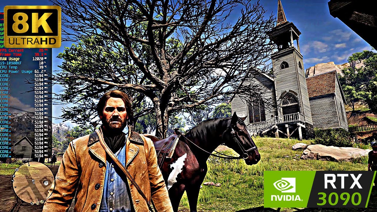 RdR2 8K RTX 3090 | Close to REALISM!!! i9-10900KF Benchmark | ULTRA ...
