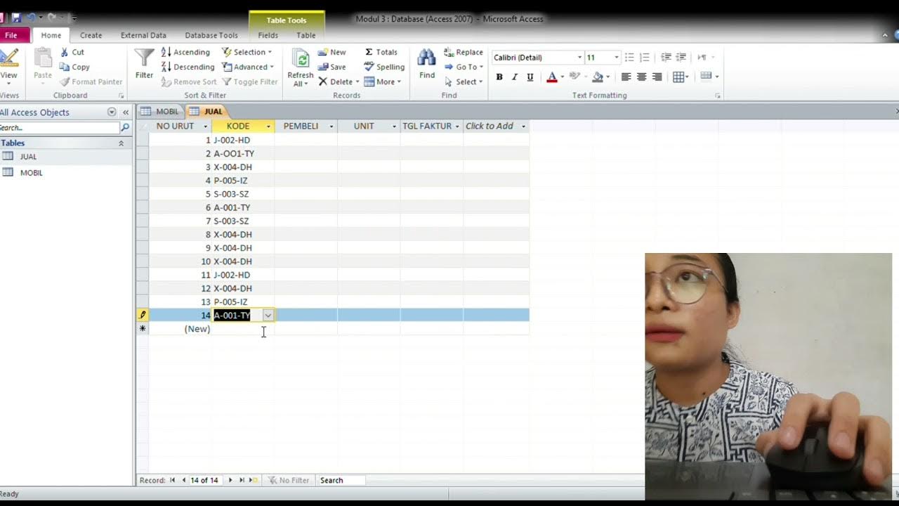 Membuat dan Mengatur Query pada Ms. Access - YouTube