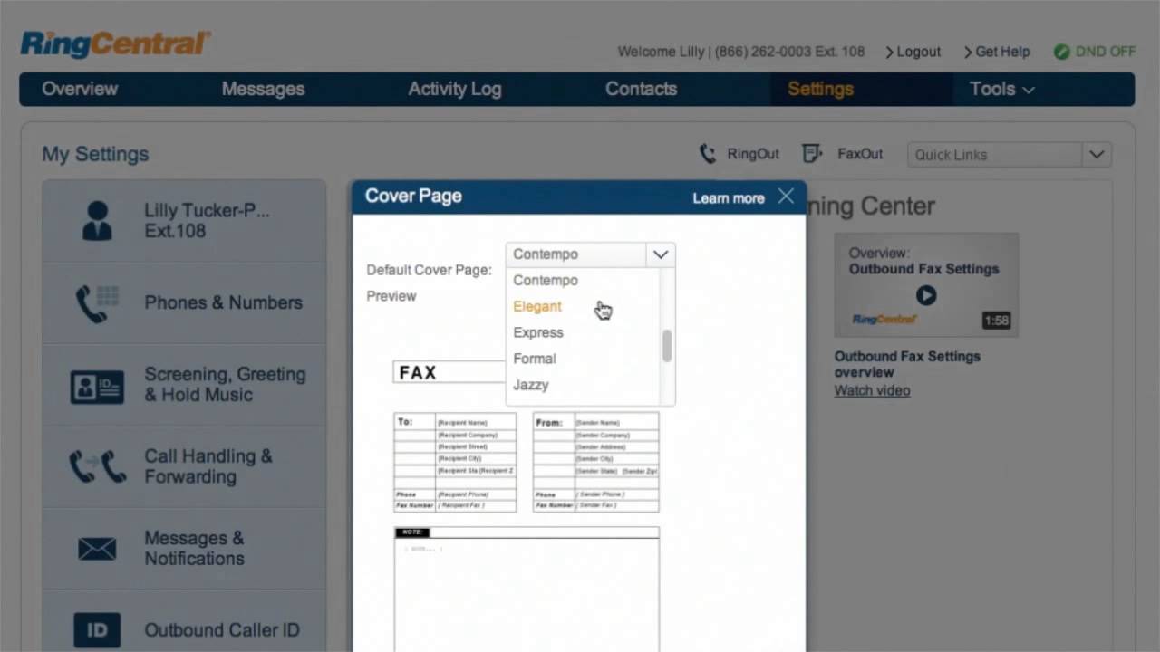 How to Configure Outbound Fax Settings - YouTube