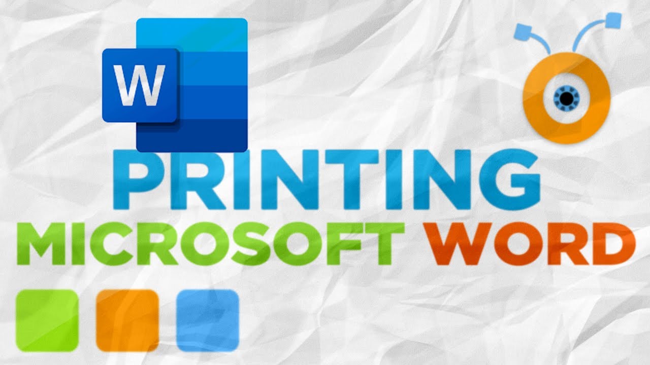 Printing Documents | Microsoft WORD for Beginners - YouTube