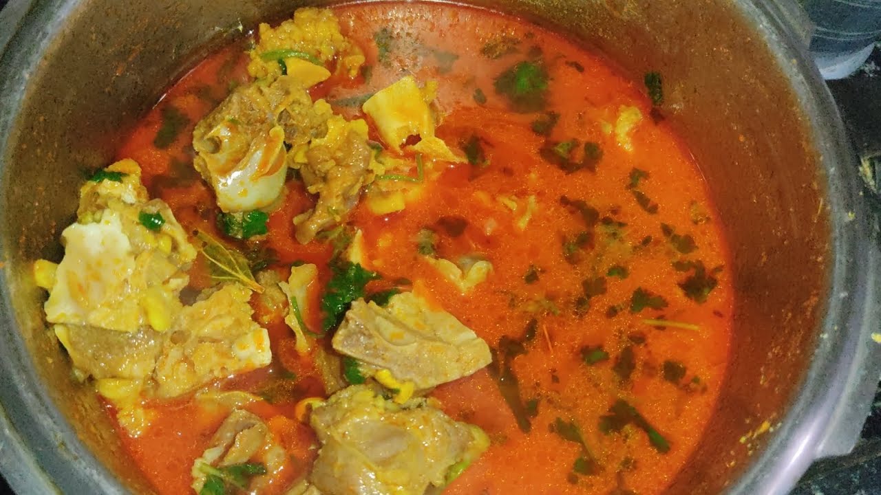 head goat head curry mutton head soup recipe first - YouTube