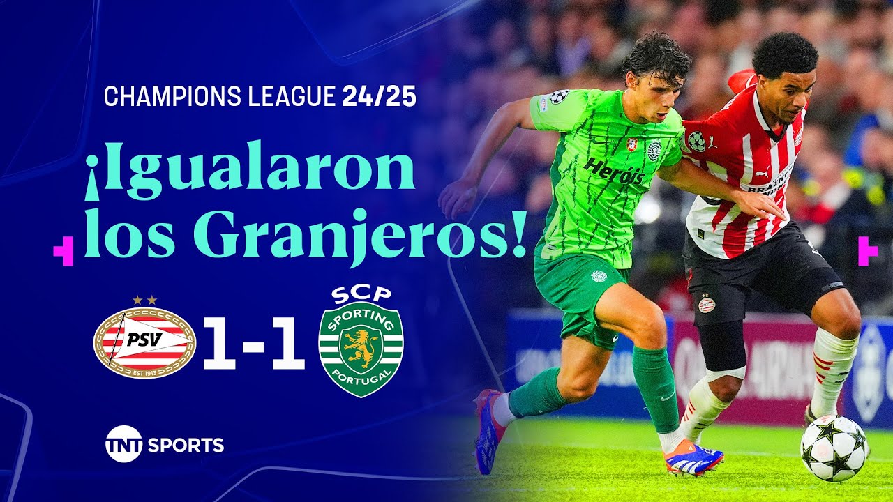 RESUMEN: PSV EINDHOVEN 1-1 SPORTING CP I FASE DE LIGA | JORNADA 2 I ...