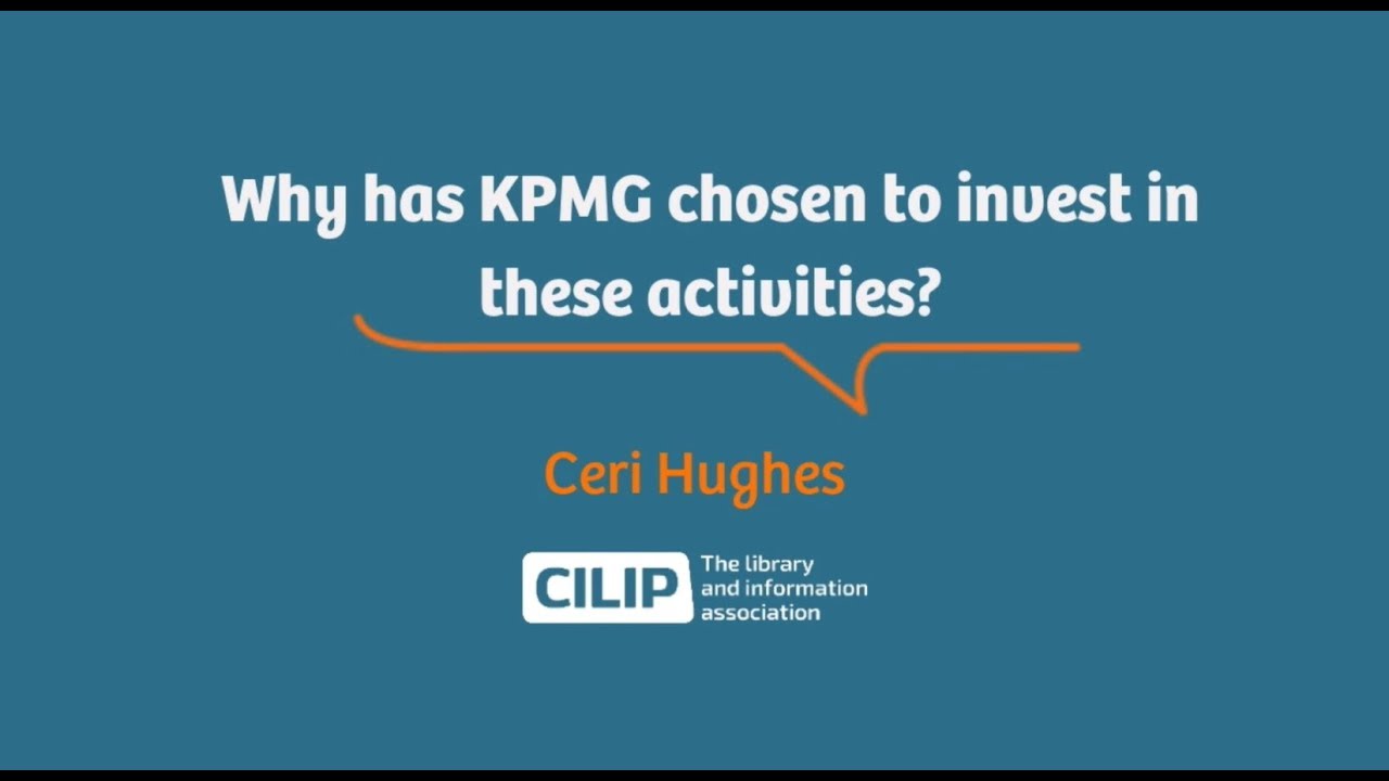 Why has KPMG chosen to invest in these activities? - YouTube