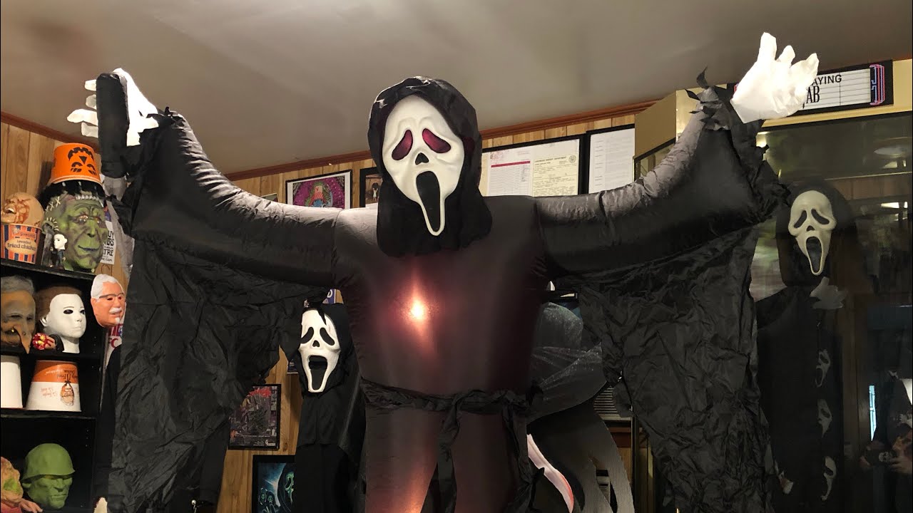 Rare 2011 Gemmy Inflatable Ghostface Prop unboxing and setup! - YouTube