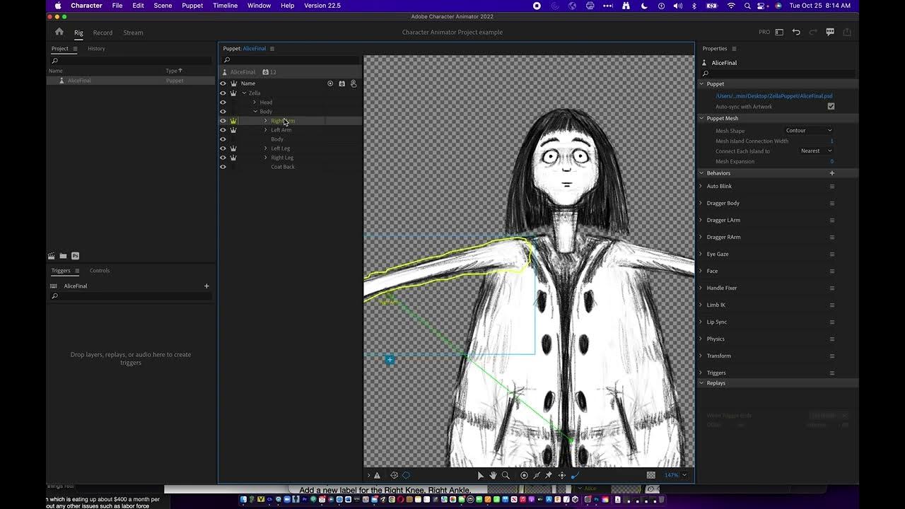 Rigging your puppet in Character animator - YouTube