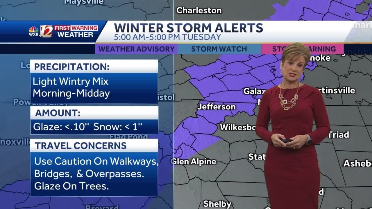 WATCH: Wintry mix possible Tuesday morning - YouTube