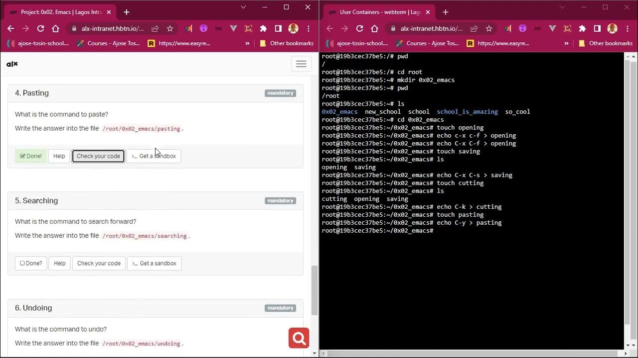 Solving #alx Emacs Project - YouTube