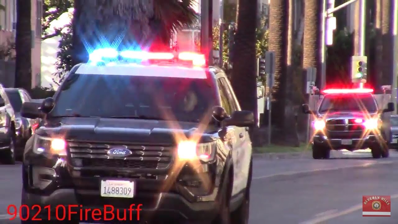 LAPD Ford Explorer & LACoFD Squad 7 Responding - YouTube