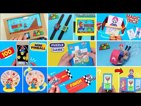 12 BEST Super Mario DIY. How to make Super Mario Game from paper. Paper ...