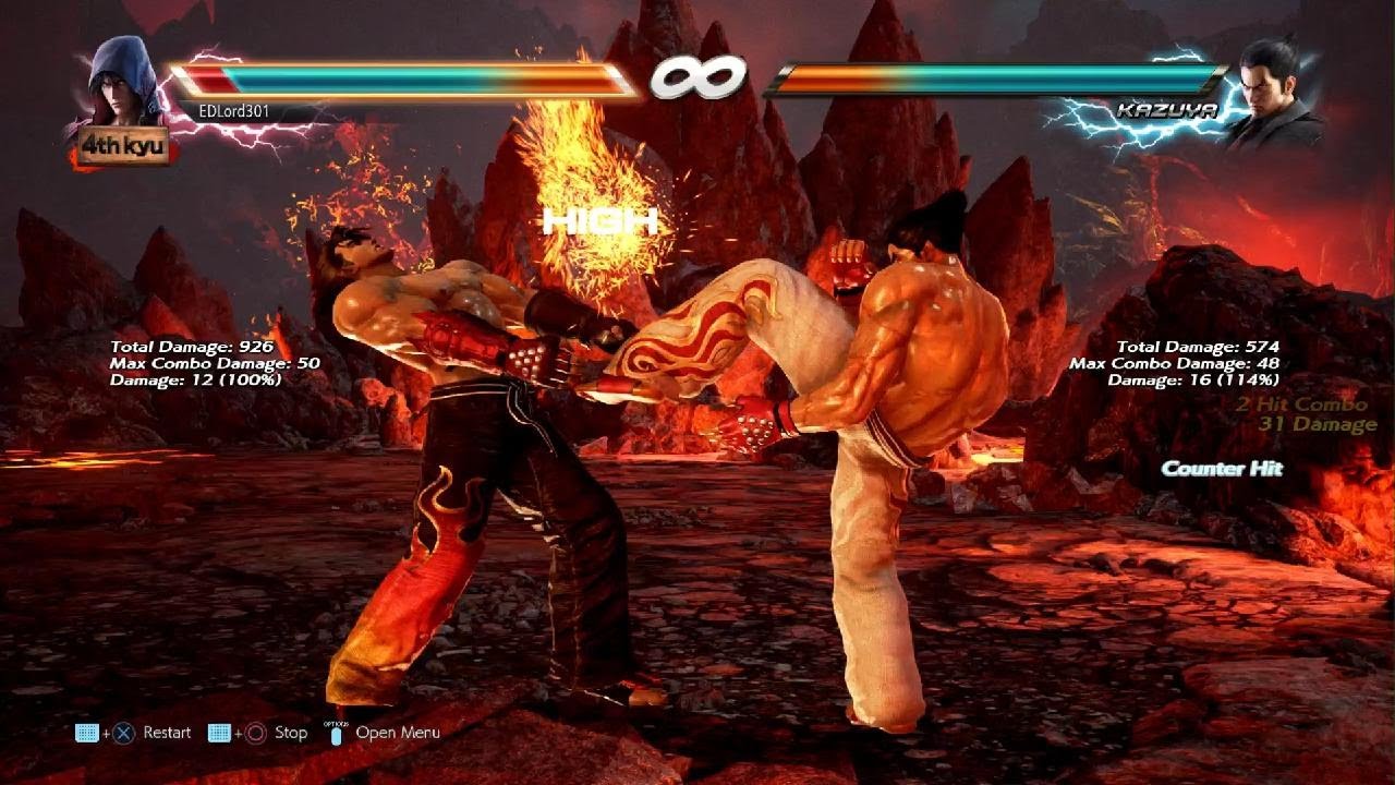 TEKKEN 7 Jin Kazama vs Kazuya Mishima (practice mode) - YouTube