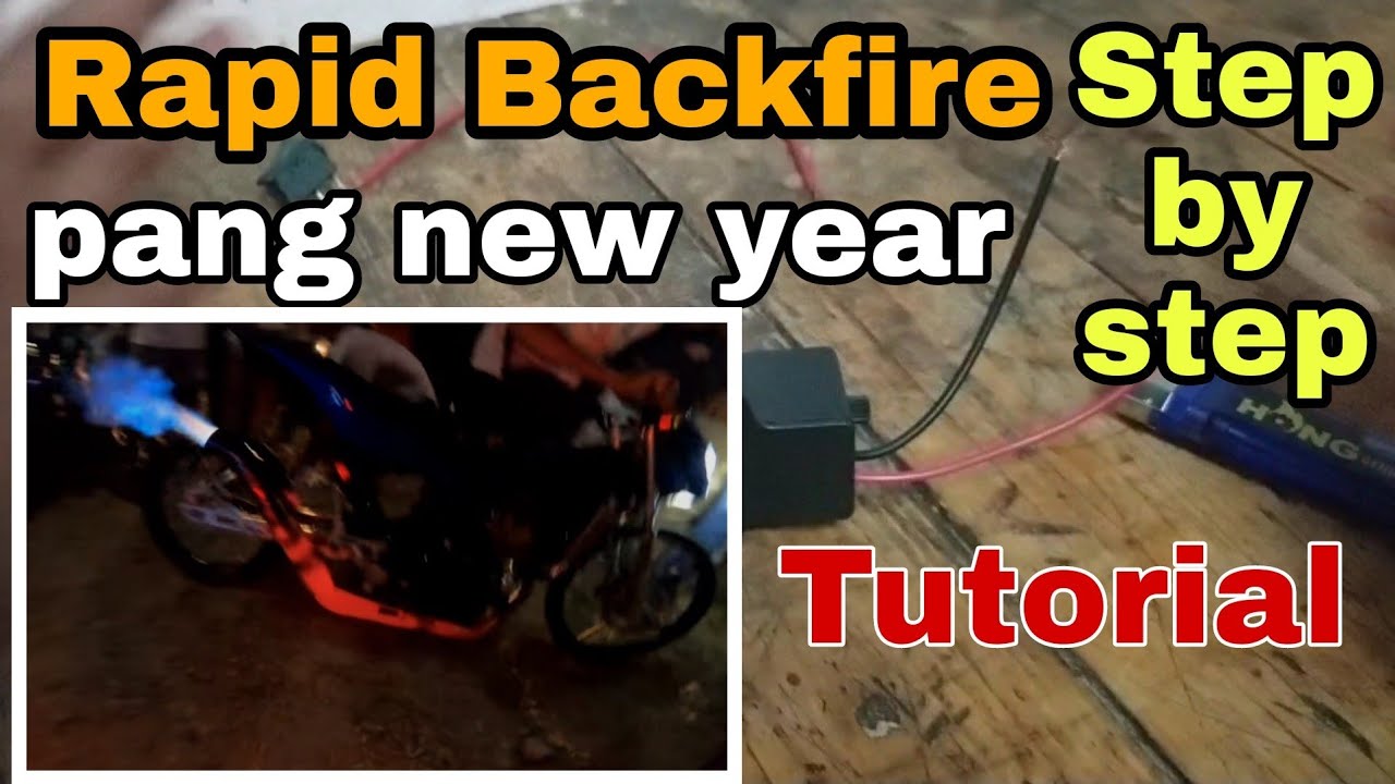 PANG NEW YEAR RAPID BACKFIRE KAWASAKI BARAKO 175 TUTORIAL STEP BY STEP. - YouTube