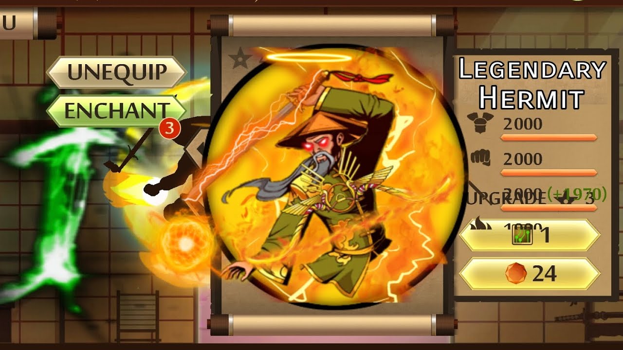 Shadow Fight 2 The Legendary Hermit - The Most Powerful Boss - YouTube
