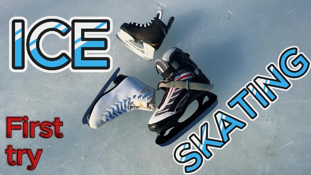 ICE SKATING - EASY or NOT? First try with my little bro, who NEVER ...