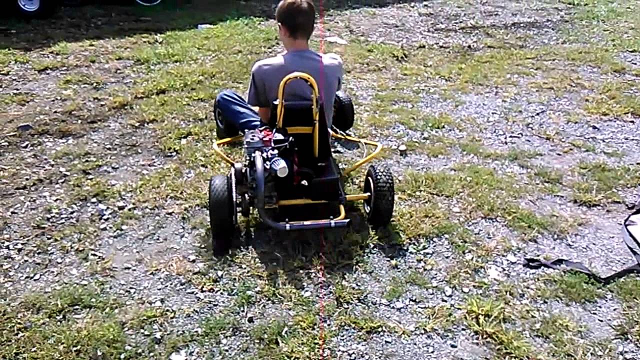 Custom build Briggs go cart - YouTube