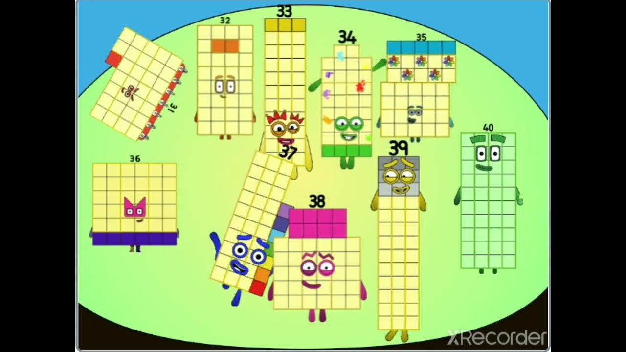 Numberblocks band from 31 to 40. - YouTube