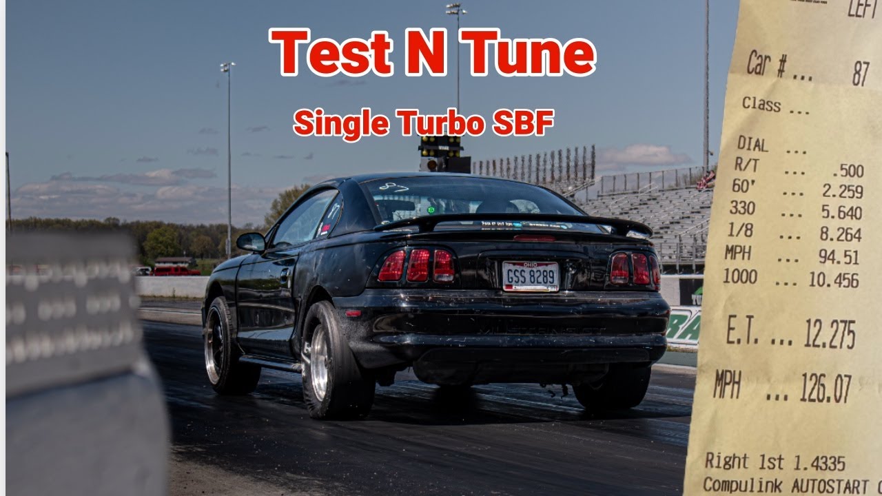 302 SINGLE TURBO SMALL BLOCK FORD- TEST N TUNE - YouTube