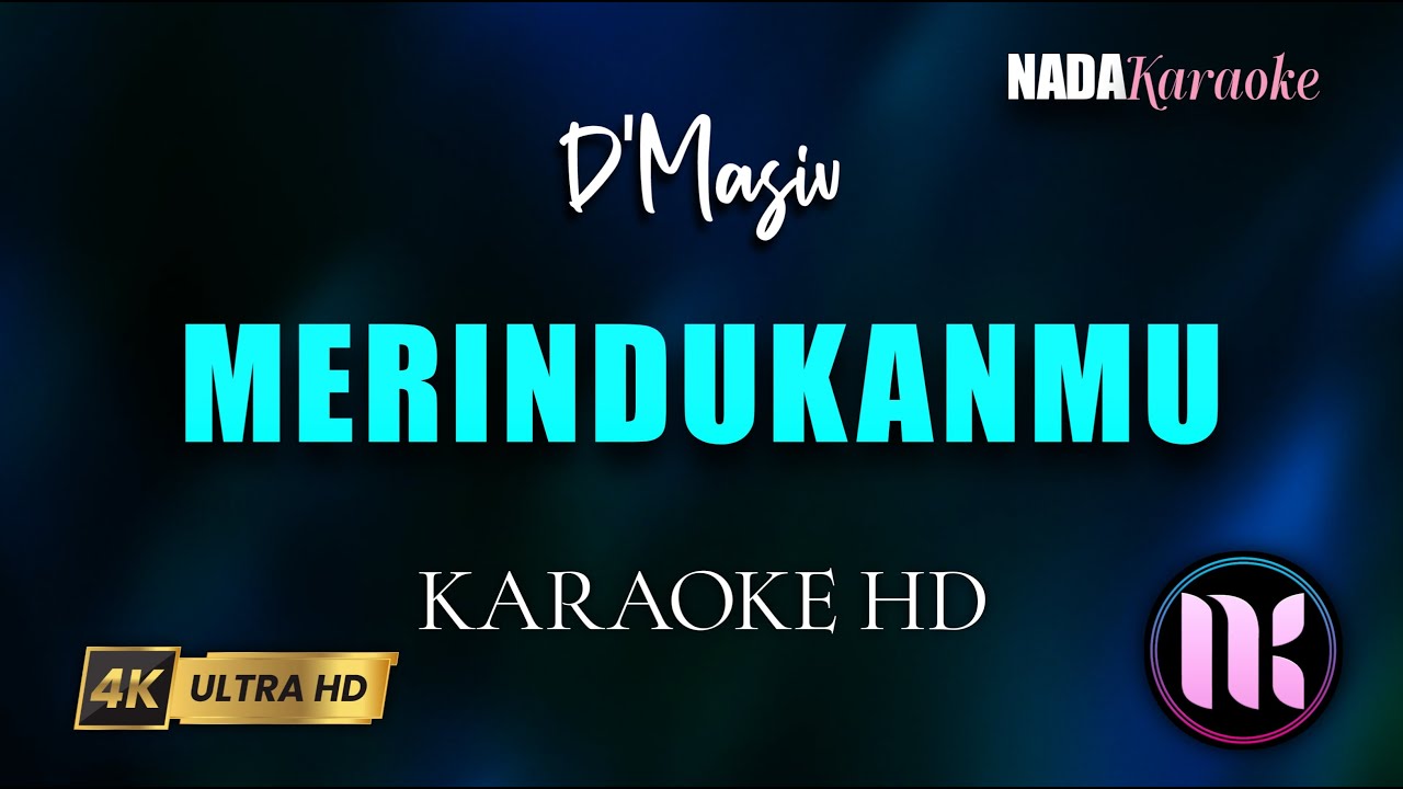 Merindukanmu Karaoke - D'Masiv - YouTube