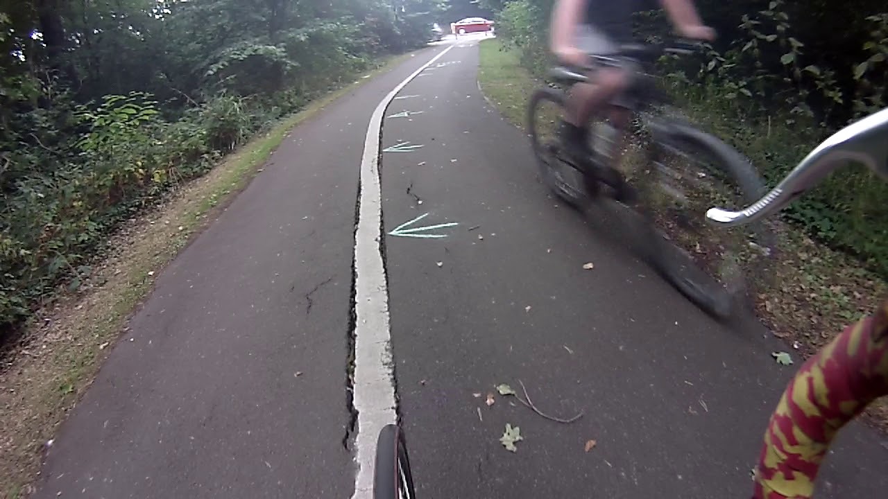 WHEEL TRAP GAP IN CHESTER CYCLE PATH SEPTEMBER 2 2018 - YouTube